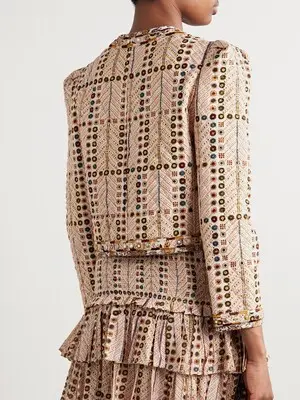 MARANT ETOILE Christy Quilted Cotton-voile Jacket - Neutrals