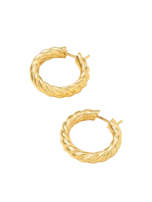 David Yurman Sculpted Cable 18-karat Hoop Earrings - Gold