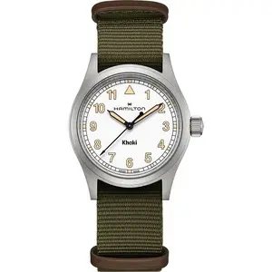 Hamilton Khaki Field Strap Watch - Green And White