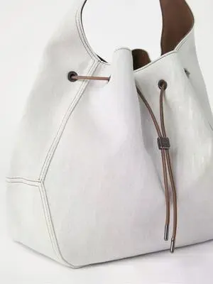 Brunello Cucinelli Leather Tote Bag