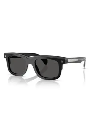 Moncler Claro Square Sunglasses - Shiny Black