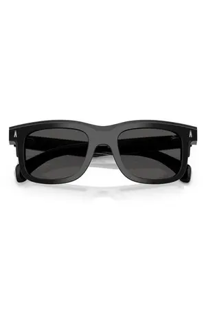 Moncler Claro Square Sunglasses - Shiny Black