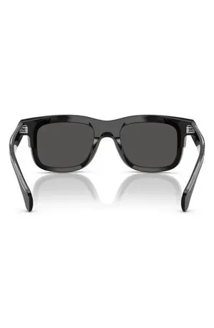 Moncler Claro Square Sunglasses - Shiny Black