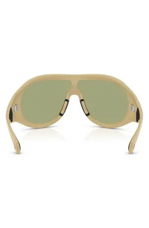 Moncler Cloche Polarized Pilot Shield Sunglasses