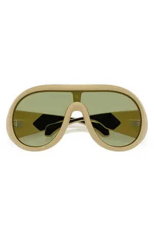 Moncler Cloche Polarized Pilot Shield Sunglasses