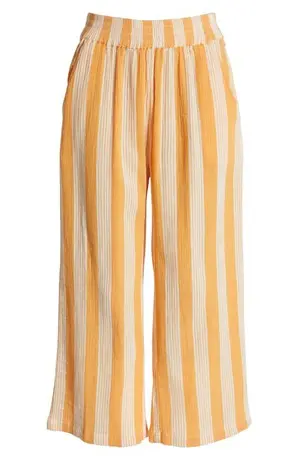 Rip Curl Stripe Cotton Gauze Pants