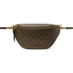 Tory Burch T Monogram Coated Canvas Belt Bag - French Press