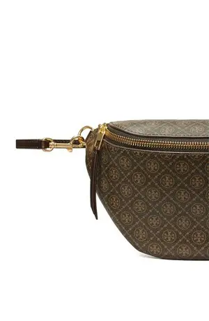 Tory Burch T Monogram Coated Canvas Belt Bag - French Press
