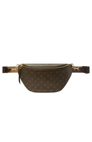 Tory Burch T Monogram Coated Canvas Belt Bag - French Press