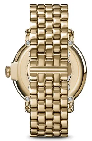Shinola The Runwell Moon Phase Bracelet Watch - White