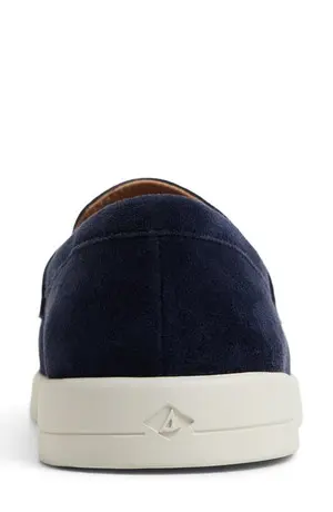 Sperry Wedge Penny Loafer - Navy Leather Suede