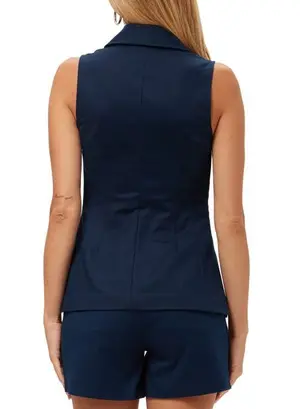 Trina Turk Collared Vest Top