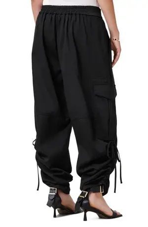 ALLSAINTS Kaye Ruched Cargo Pants - Black
