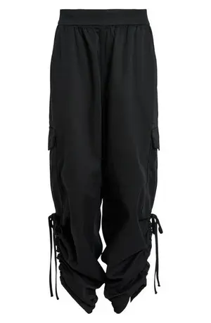 ALLSAINTS Kaye Ruched Cargo Pants - Black