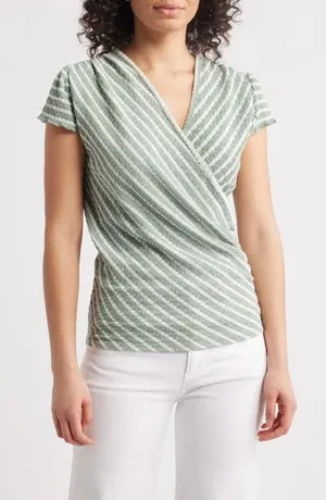 Loveappella Striped T-shirts For Women
