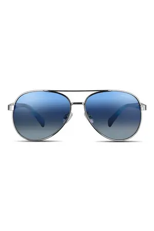 VELVET EYEWEAR Velvet Eyewear Bonnie Sunglasses Silver Blue
