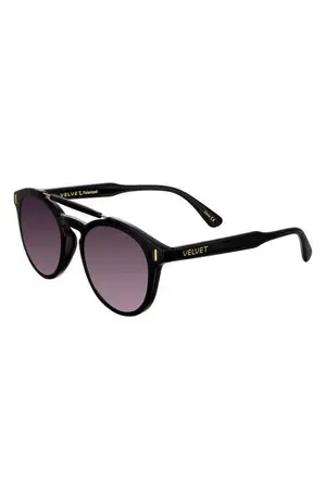 VELVET EYEWEAR Amelia Sunglasses - Black Grey