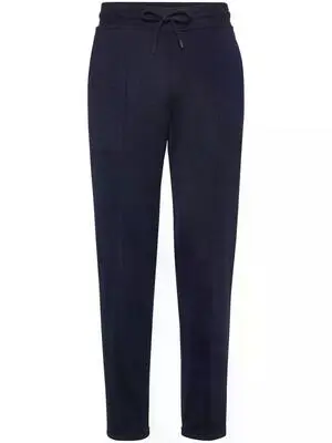 Brunello Cucinelli French-terry Track Pants - Blue