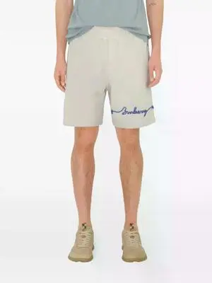 Burberry Logo Detail Shorts - Blue