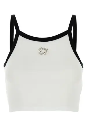 Givenchy Givenchy 4G Cropped Tank Top - White