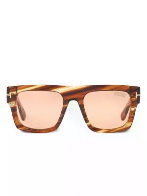 TOM FORD Fausto Square-frame Sunglasses - Green