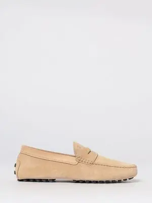 TOD'S Suede T Timeless Driver Loafers - Brown