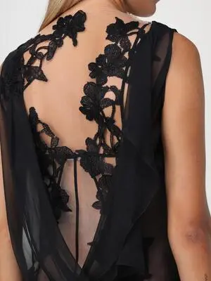 Alberta Ferretti Maxi Gown With Lace Embellishments