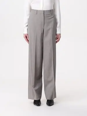 Theory Tailored Wide Leg Trousers - Beige