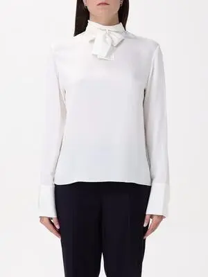 Theory Tie Neck" Blouse - Ivory