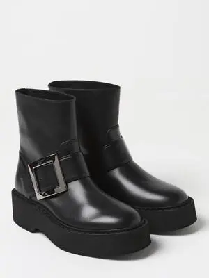 ROGER VIVIER Buckled Platform Boots