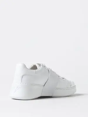 ROGER VIVIER Embellished Leather Sneakers - White