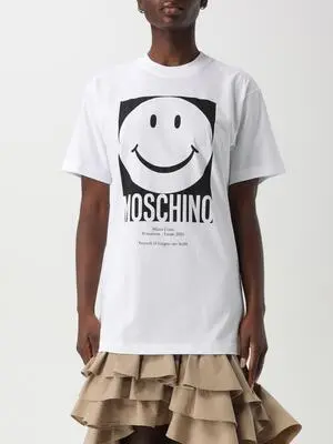 Moschino T-shirt With Smiley Graphic - White