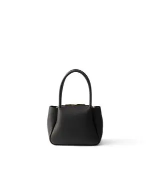 Prada Liaison Mini Leather Handbag - Black