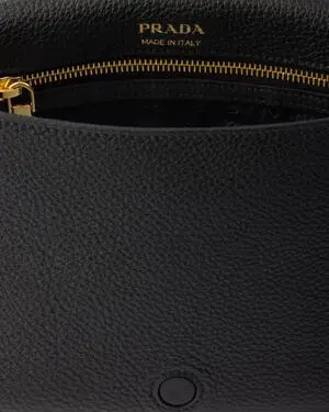 Prada Leather Shoulder Bag - Black