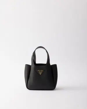 Prada Mini Leather Handbag - Black