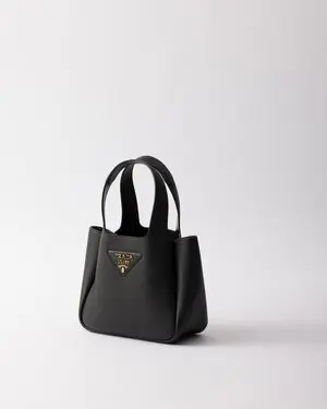 Prada Mini Leather Handbag - Black