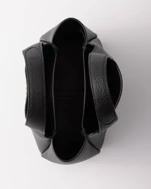 Prada Mini Leather Handbag - Black