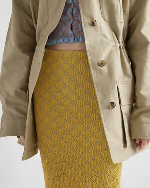 Prada Jacquard Knit Skirt