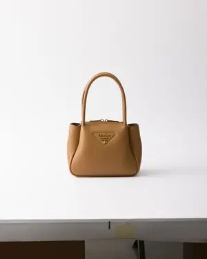 Prada Mini Leather Handbag - Brown