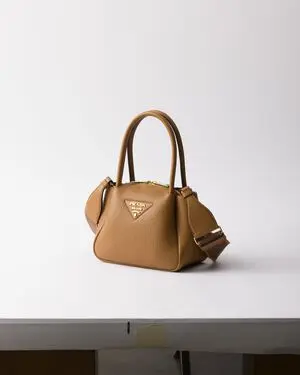 Prada Mini Leather Handbag - Brown