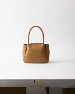 Prada Mini Leather Handbag - Brown