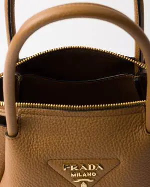 Prada Mini Leather Handbag - Brown