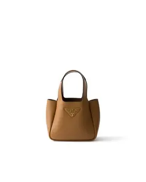 Prada Mini Leather Handbag - Brown