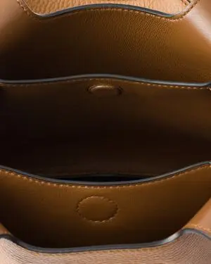 Prada Mini Leather Handbag - Brown