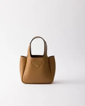 Prada Mini Leather Handbag - Brown