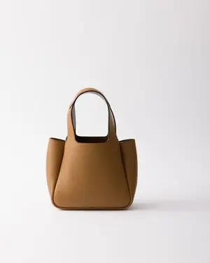 Prada Mini Leather Handbag - Brown