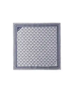 Prada Jacquard Silk Scarf 55 - Blue