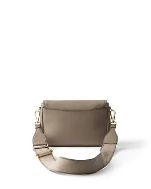 Prada Leather Shoulder Bag - Grey