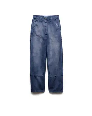 Prada Canvas Cargo Trousers - Blue