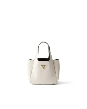 Prada Liaisons Mini Leather Handbag - White